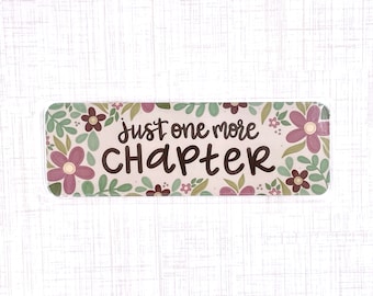 Just One More Chapter Magnetic Bookmark, Gift for Book Lovers - Etsy