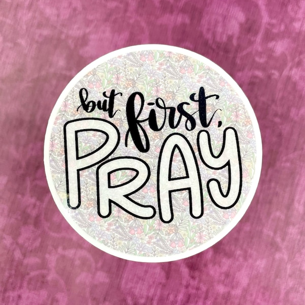 First Pray Sticker - Etsy