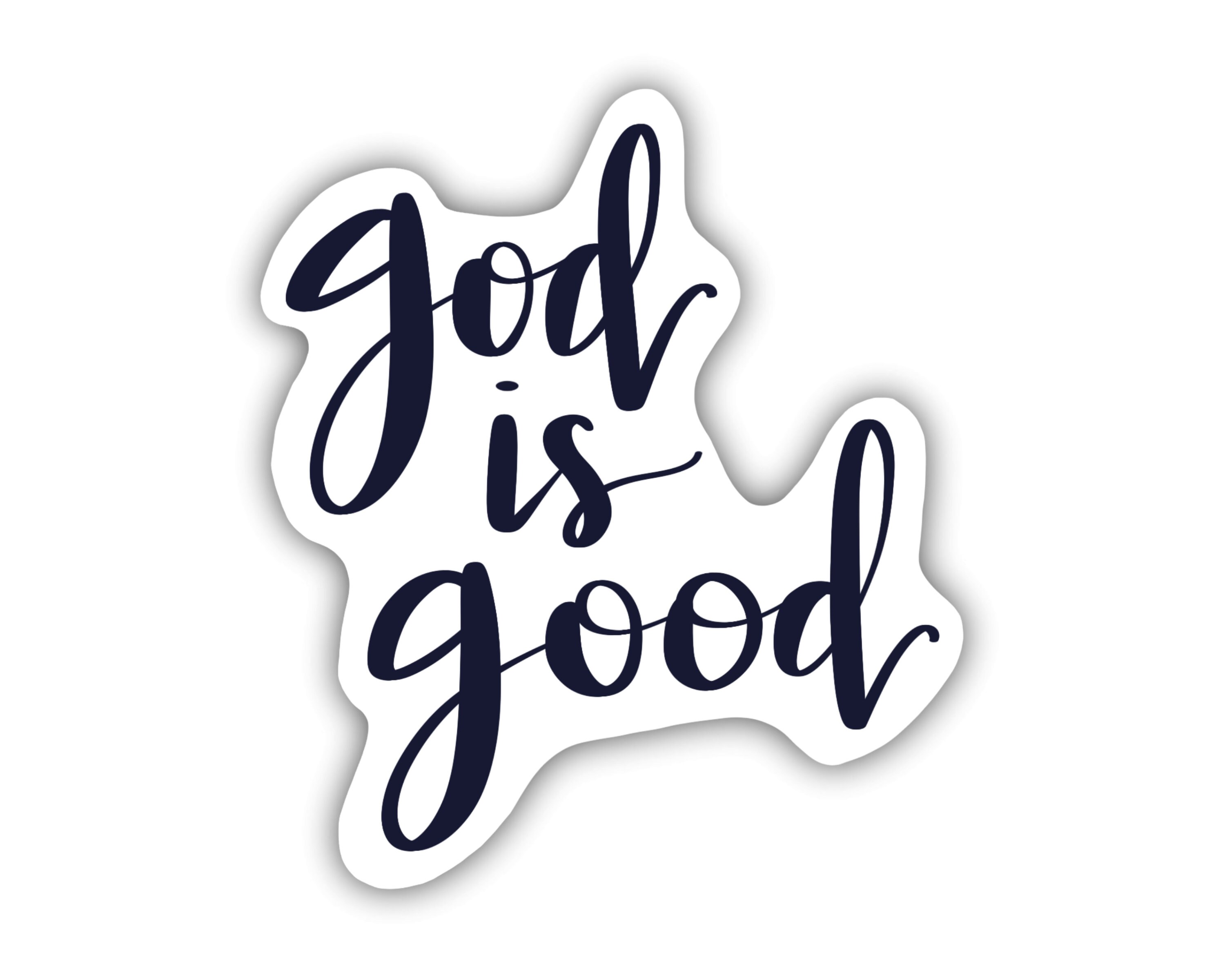 Dios es bueno Pegatina IMPERMEABLE Pegatina con letras a - Etsy España