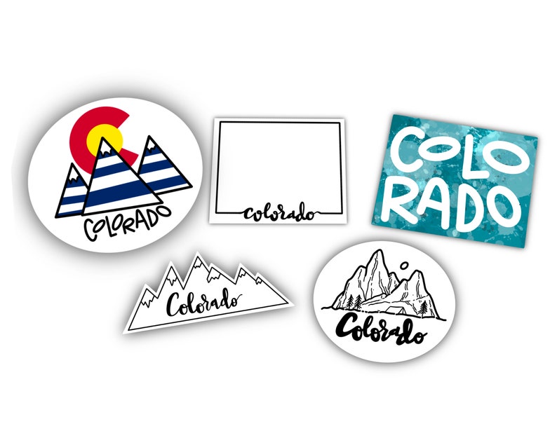 Colorado Sticker Pack Hand Lettered Sticker Bundle Colorado | Etsy