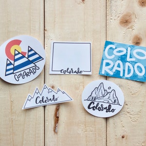 Colorado Sticker Pack, Hand Lettered Sticker Bundle, Colorado Flag ...