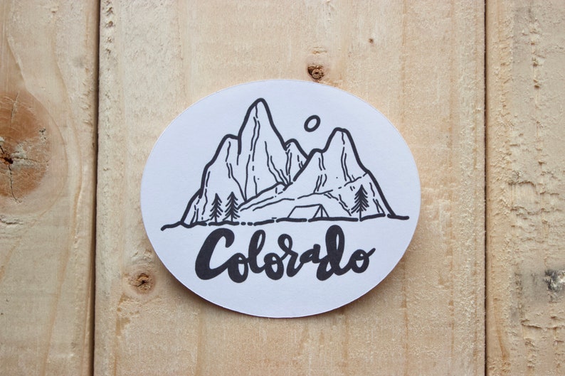 Colorado Sticker Pack Hand Lettered Sticker Bundle Colorado | Etsy