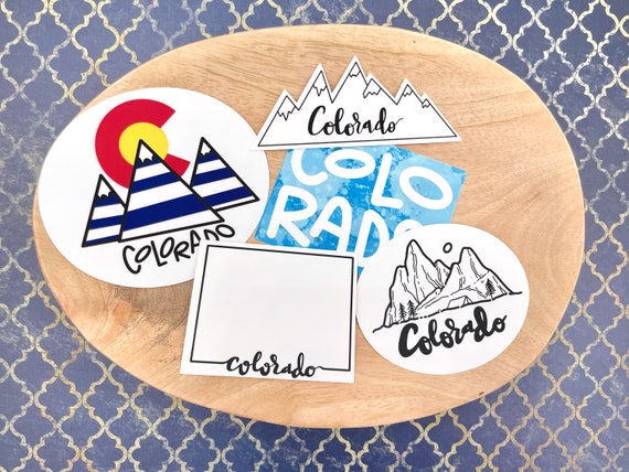 Colorado Sticker Pack Hand Lettered Sticker Bundle Colorado | Etsy