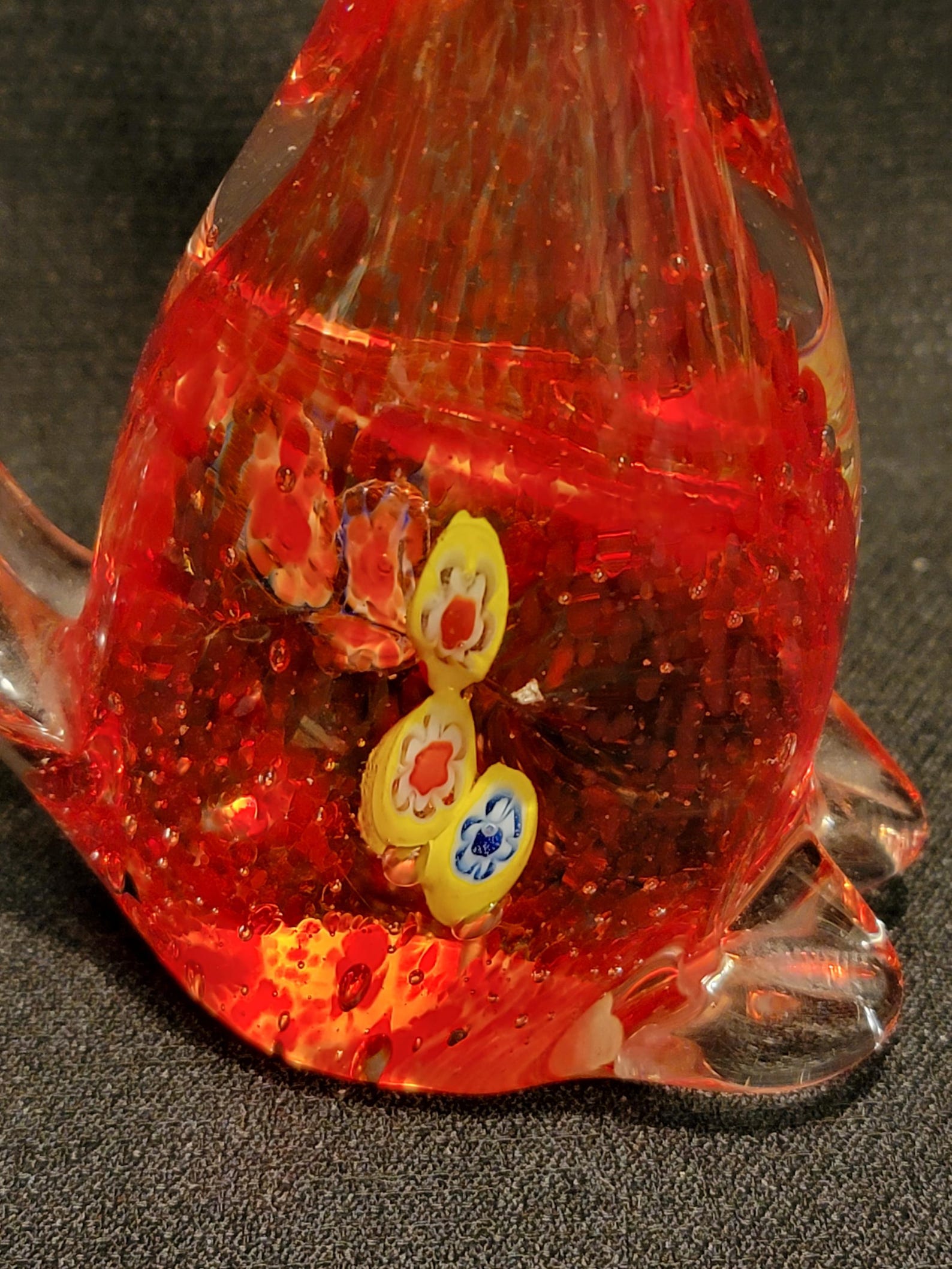 Murano Style Glass Cat Figurine - Glass Cat Paperweight - Cat Glass ...