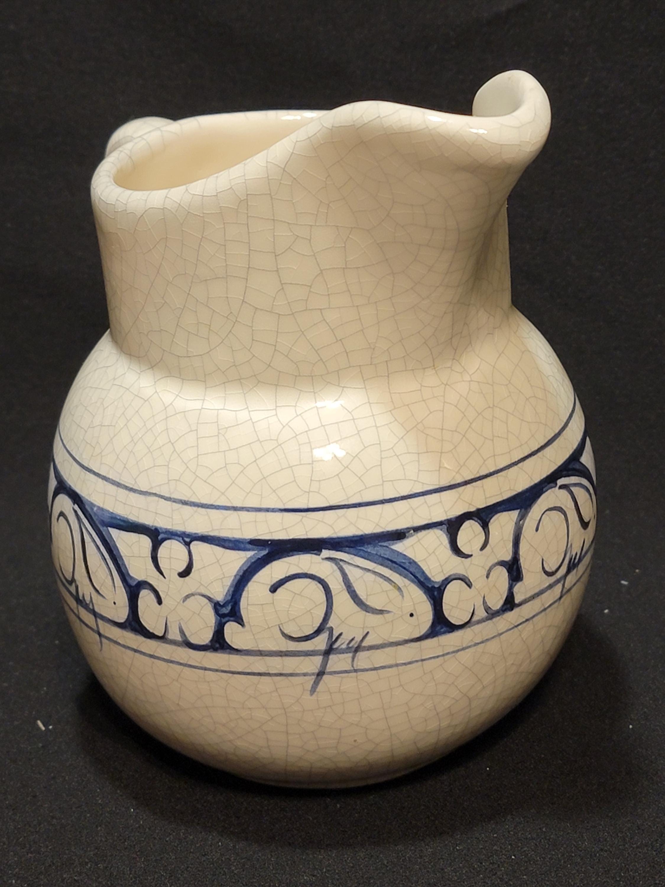 Dedham Pottery the Pottery Shed Rabbits Hand Painted Pitcher and ...