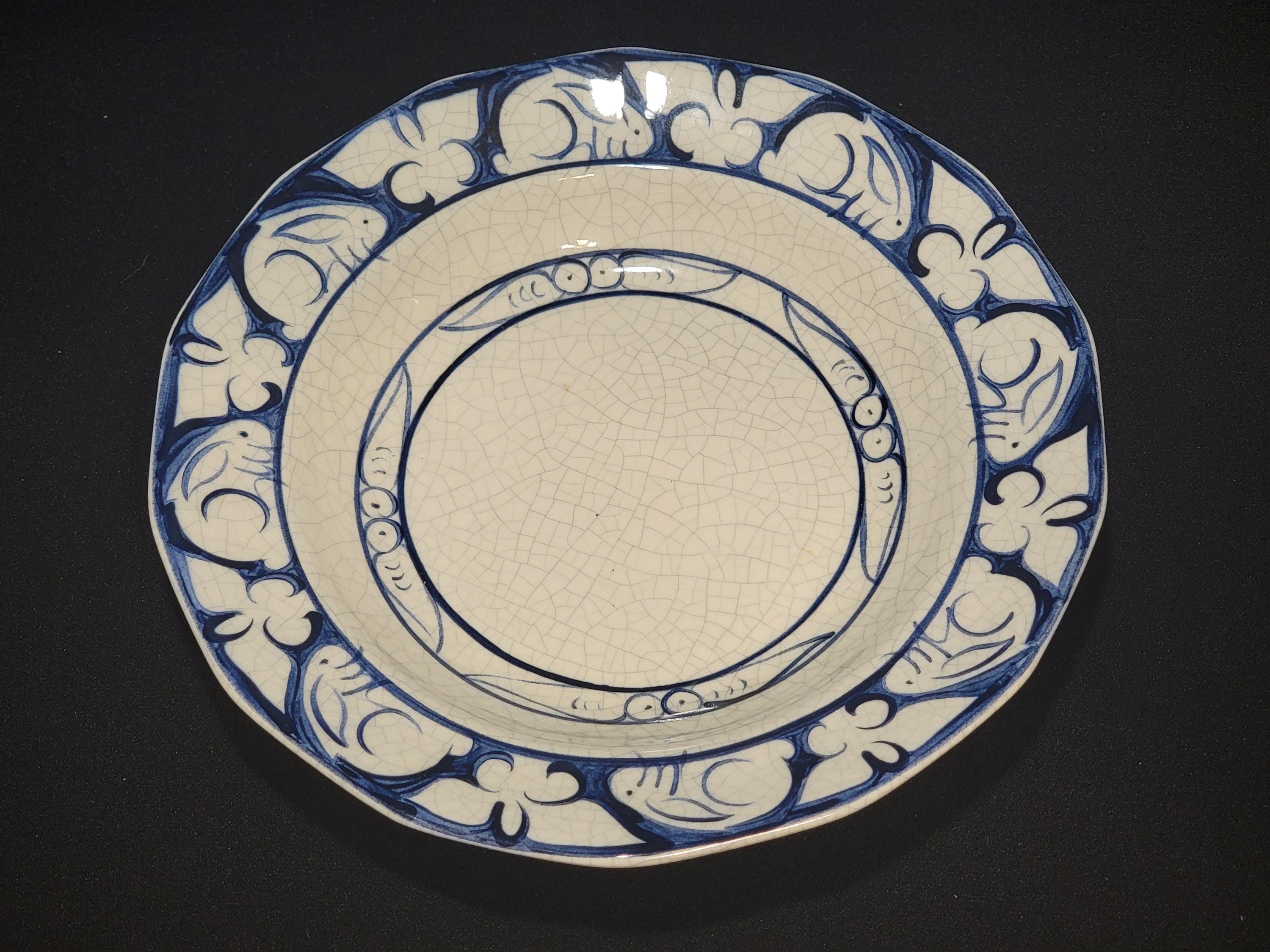 Dedham Pottery the Pottery Shed Rabbits Hand Painted Pitcher and ...