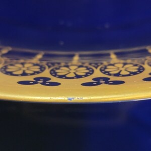 Vintage Lichte Cobalt Blue & Gold Porcelain Tea Service for 2 6 Piece Set Made in GDR East ...