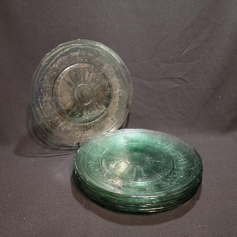 Jade Glass Dinner Set - Etsy