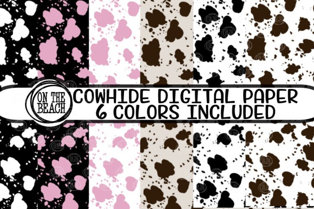 Cowhide Bundle Digital Paper PNG, Cowhide Bundle, Cowhide Digital Paper ...