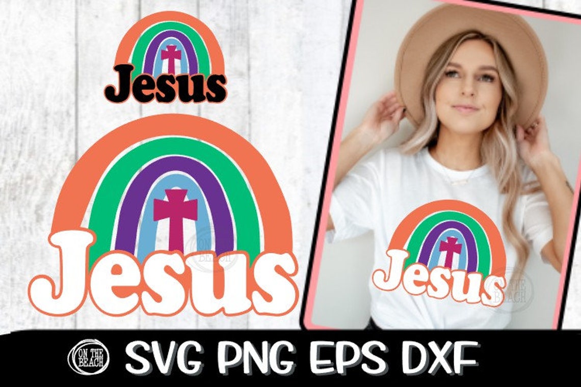 Jesus Jesus Rainbow Retro Retro Jesus Rainbow Retro | Etsy