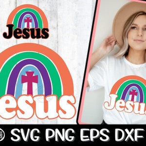 Jesus Jesus Rainbow Retro Retro Jesus Rainbow Retro - Etsy