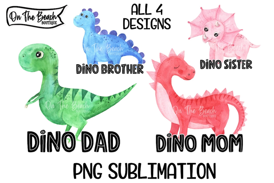 DINO FAMILY PNG Dinosaur Dino Mom Dino Dad Dino Sister Dino Brother ...