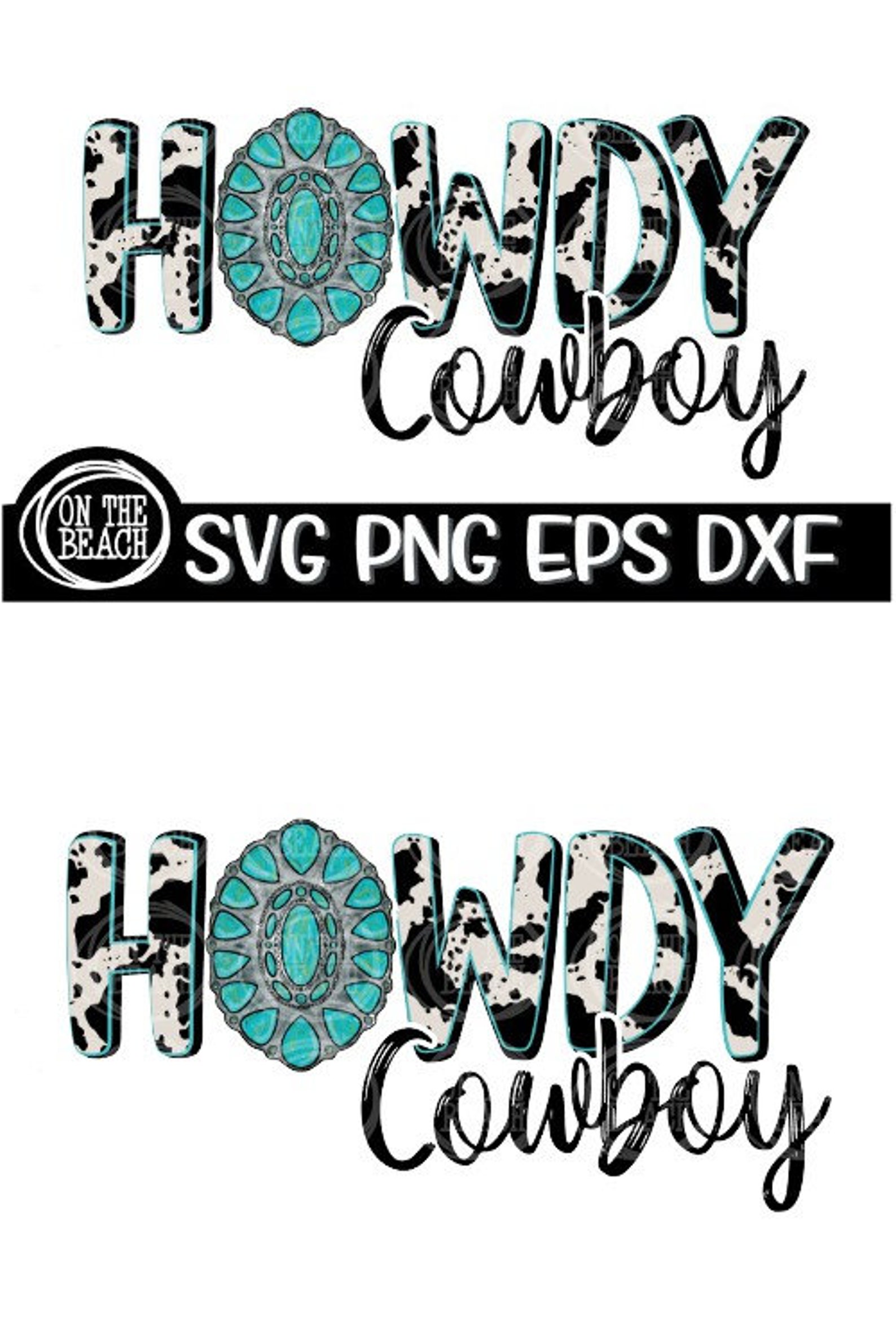 Howdy Cowboy Howdy Cowboy Turquoise Png Turquoise Sublimation - Etsy
