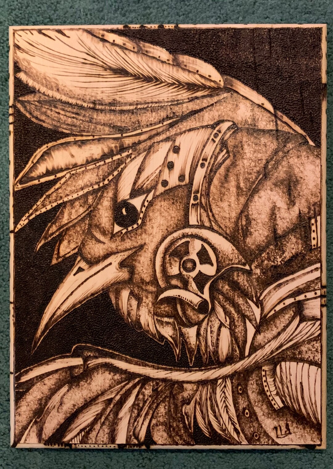 Wind up for Flight - Steampunk Bird Wood Burn - Pyrography - Etsy