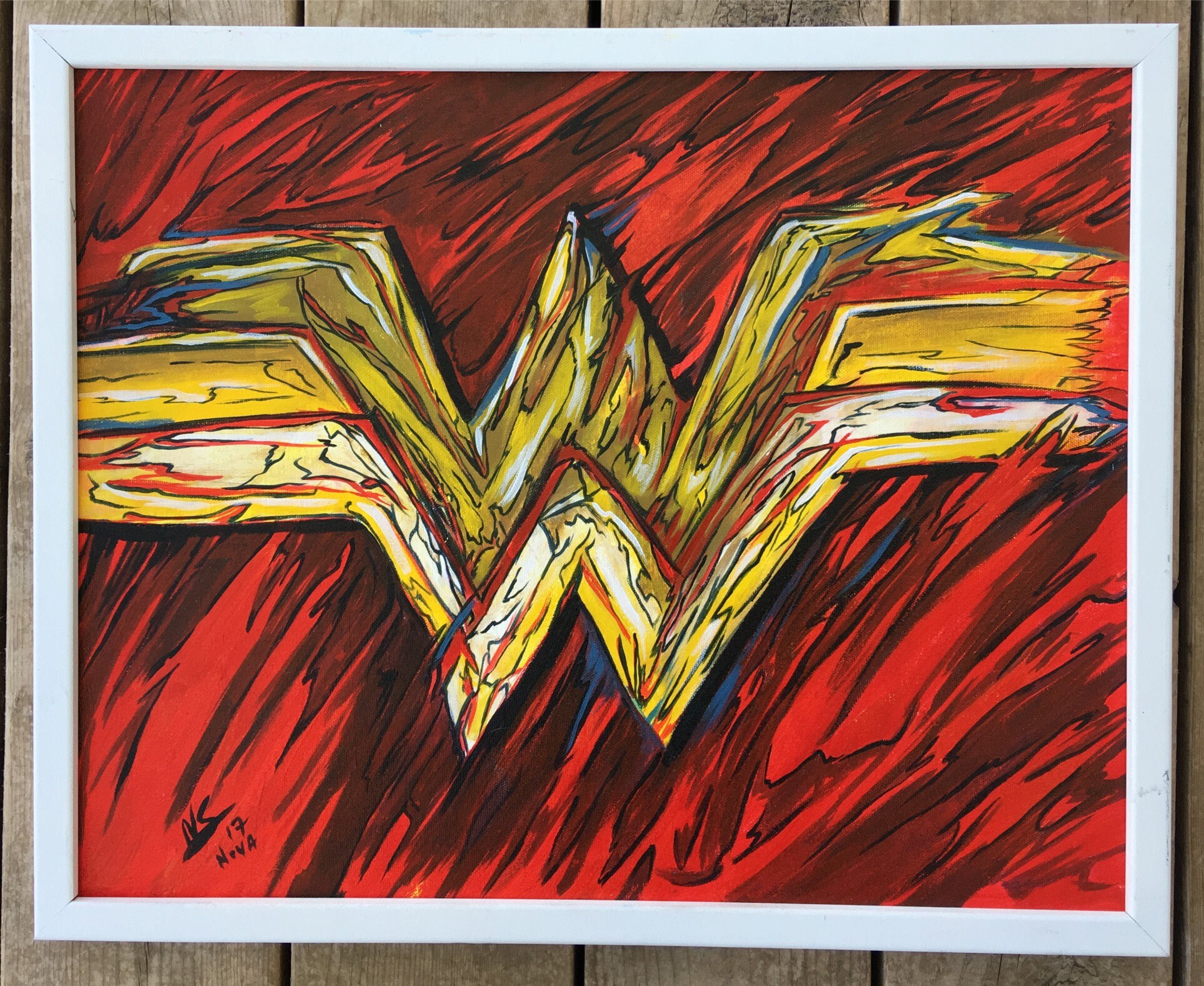 Wonder Woman Print-print of Wonder Woman Logo From Original Wonder ...