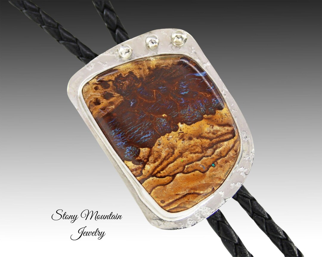 Australian Opal Bolo Tie, One of a Kind Opal Bolo Tie for Men or Women ...