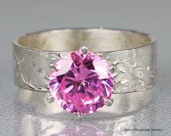 Pink Ice Ring | Etsy