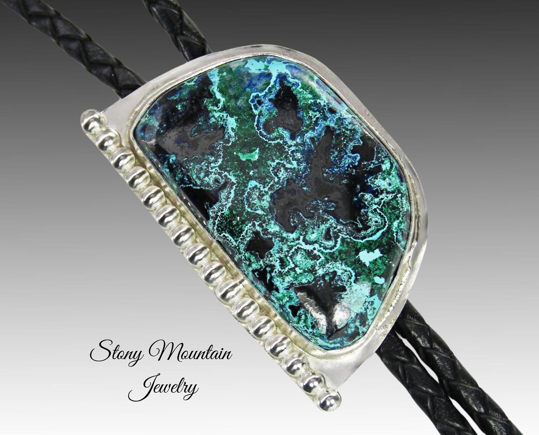 Designer Wedding Bolo Tie, Unique Modern Custom Shattuckite Wedding ...