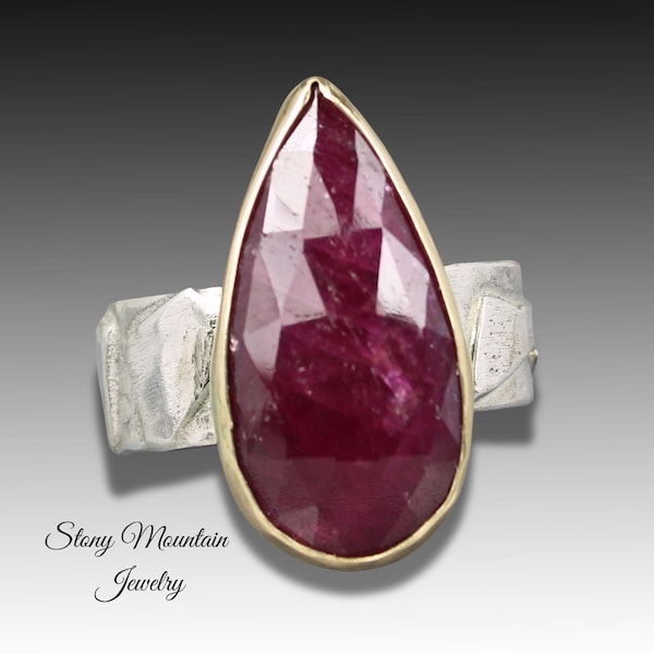 Large Ruby Ring - Etsy