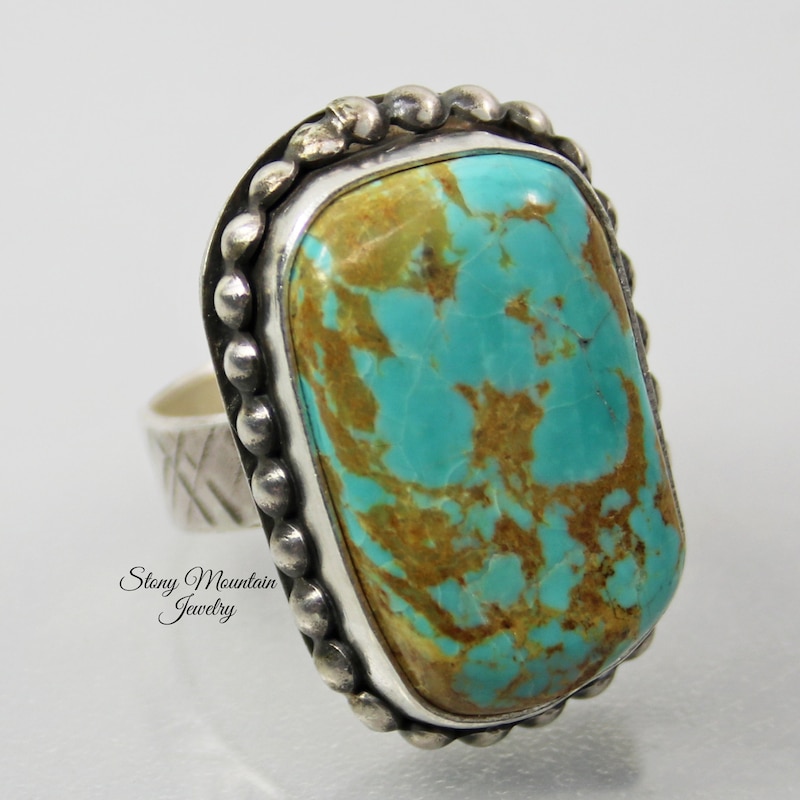 Large Turquoise Ring - Etsy