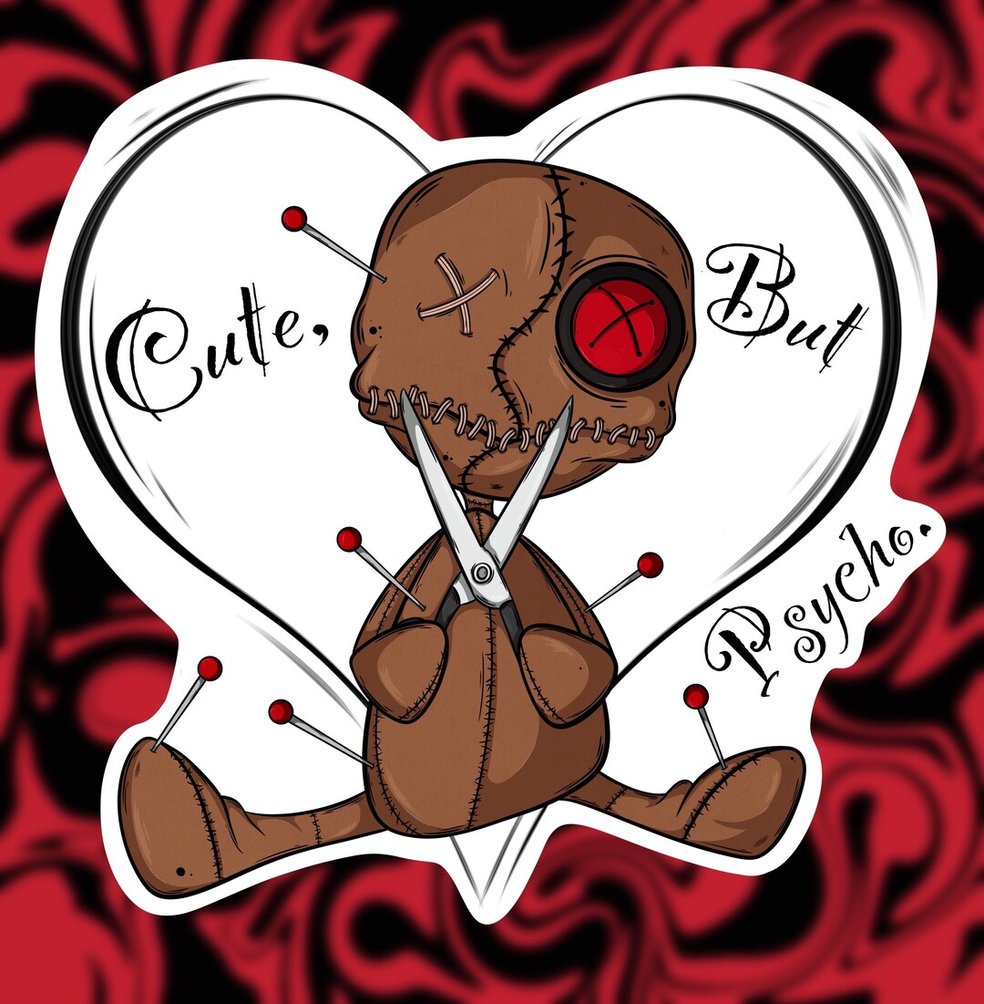 Voodoo Doll Kiss-cut Vinyl Decals - Etsy