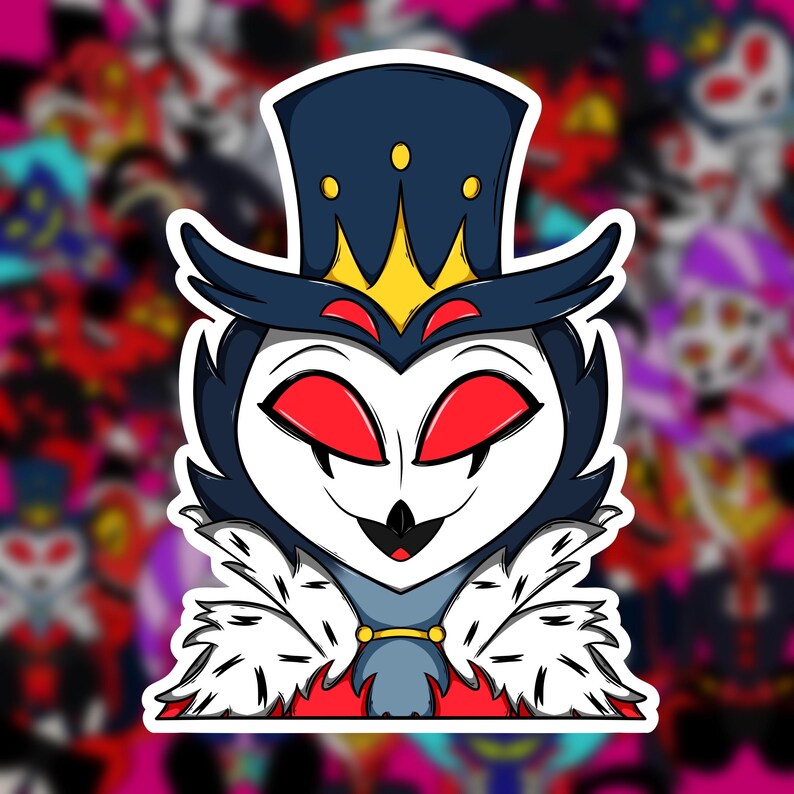 Stolas Inspired Chibi Peeker Kiss-cut Vinyl Decal - Etsy