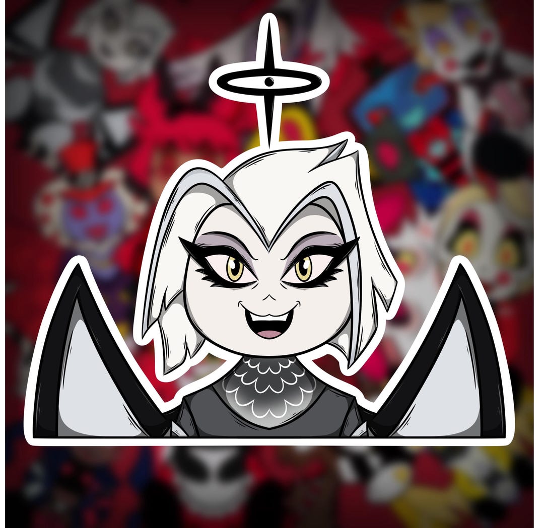 Lute Inspired Chibi Peeker Kiss-cut Vinyl Decal - Etsy