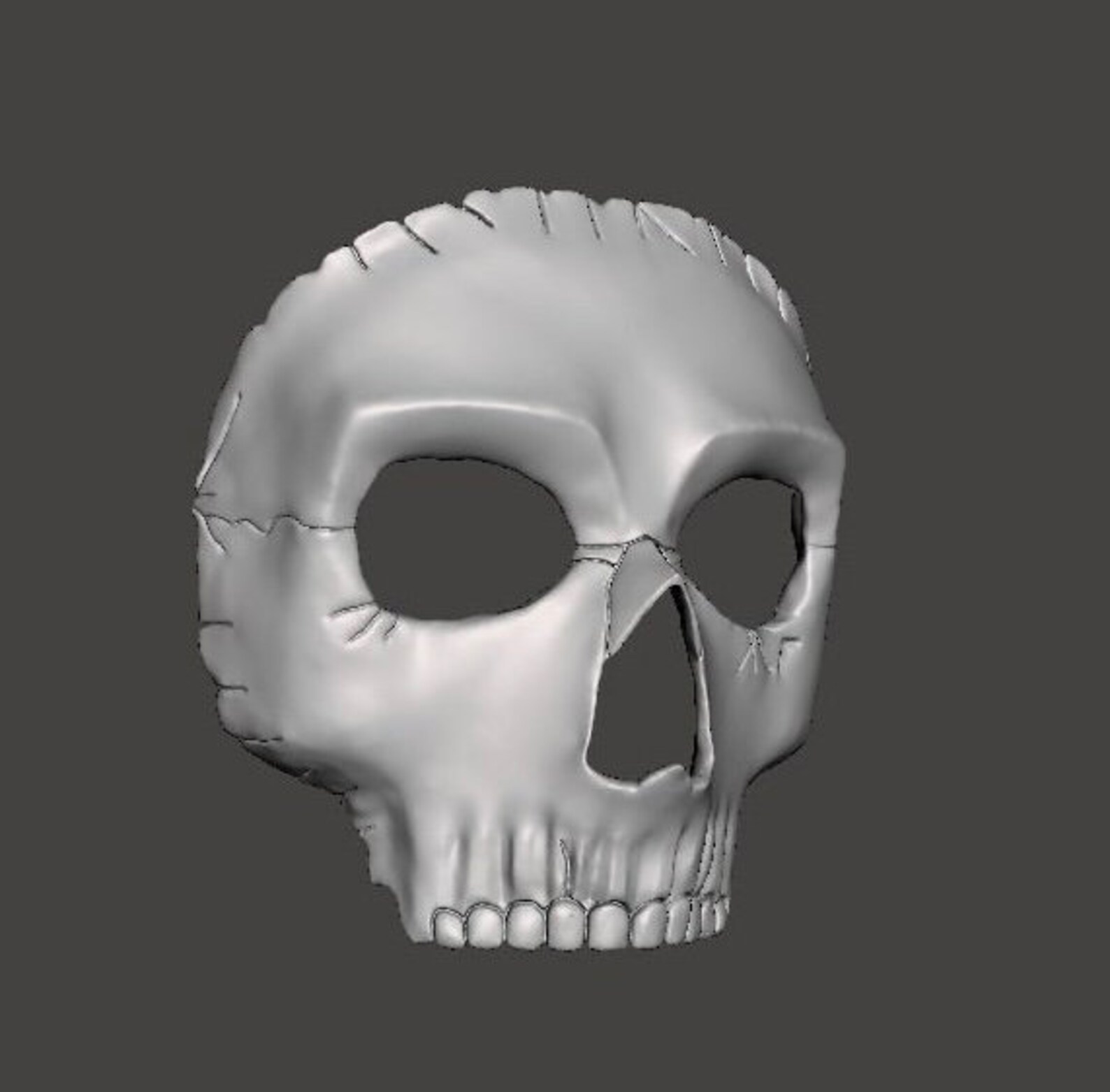 Ghost Mask 3D File - Etsy