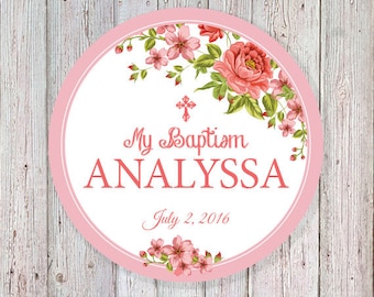 My Baptism 2 Round Labels DIGITAL FILE - Etsy