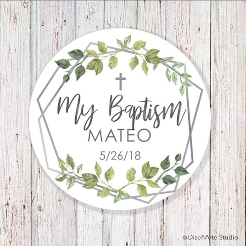 My Baptism 2" Round Label (DIGITAL FILE) - Etsy