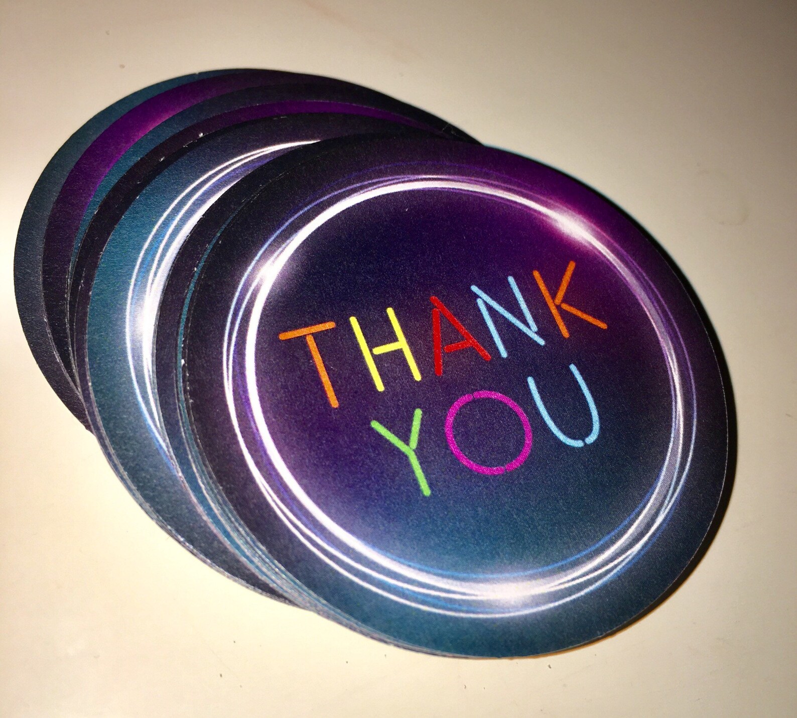 Glow Thank You - 2" Round Labels (INSTANT DOWNLOAD) - Etsy
