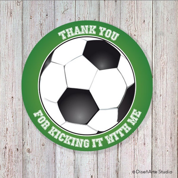 Soccer Thank You Tag - Etsy