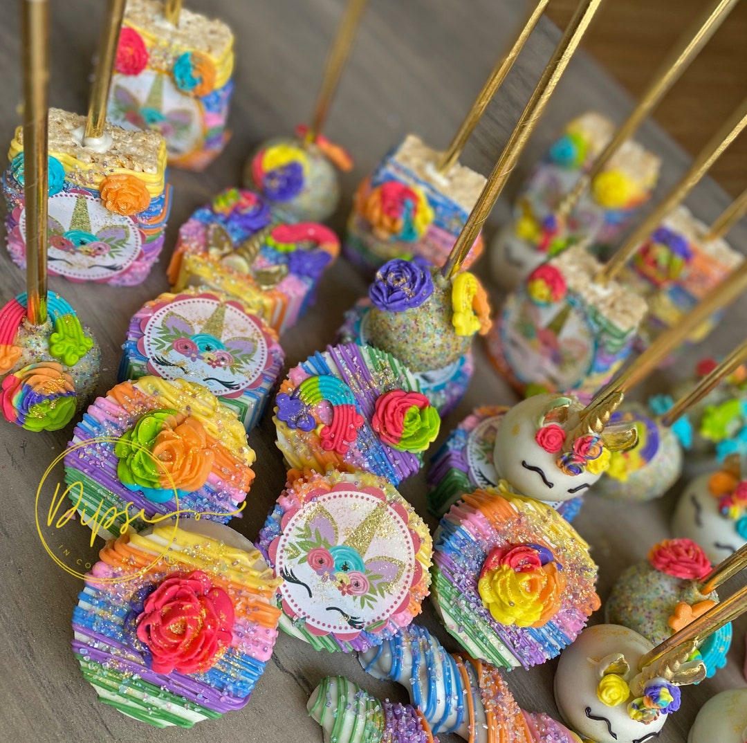 4 Dozen Party Package, Unicorn Cake Pop Package, Unicorn Oreos, Unicorn ...