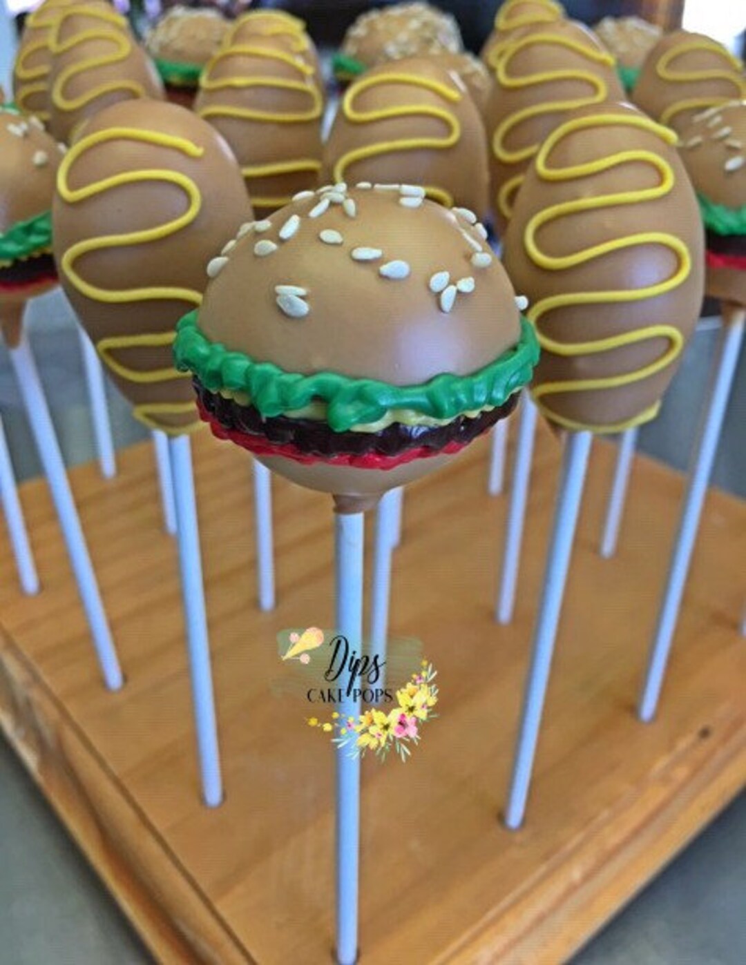 Hamburger Cake Pops, Corn Dog Cake Pops - Etsy