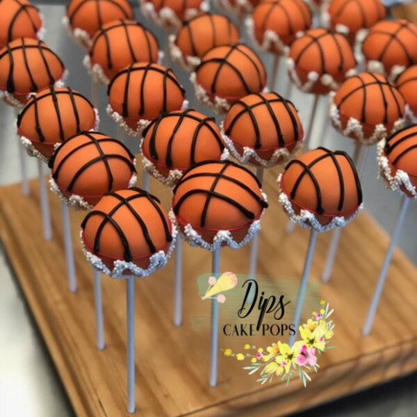 Basketball Cake Pop - Etsy