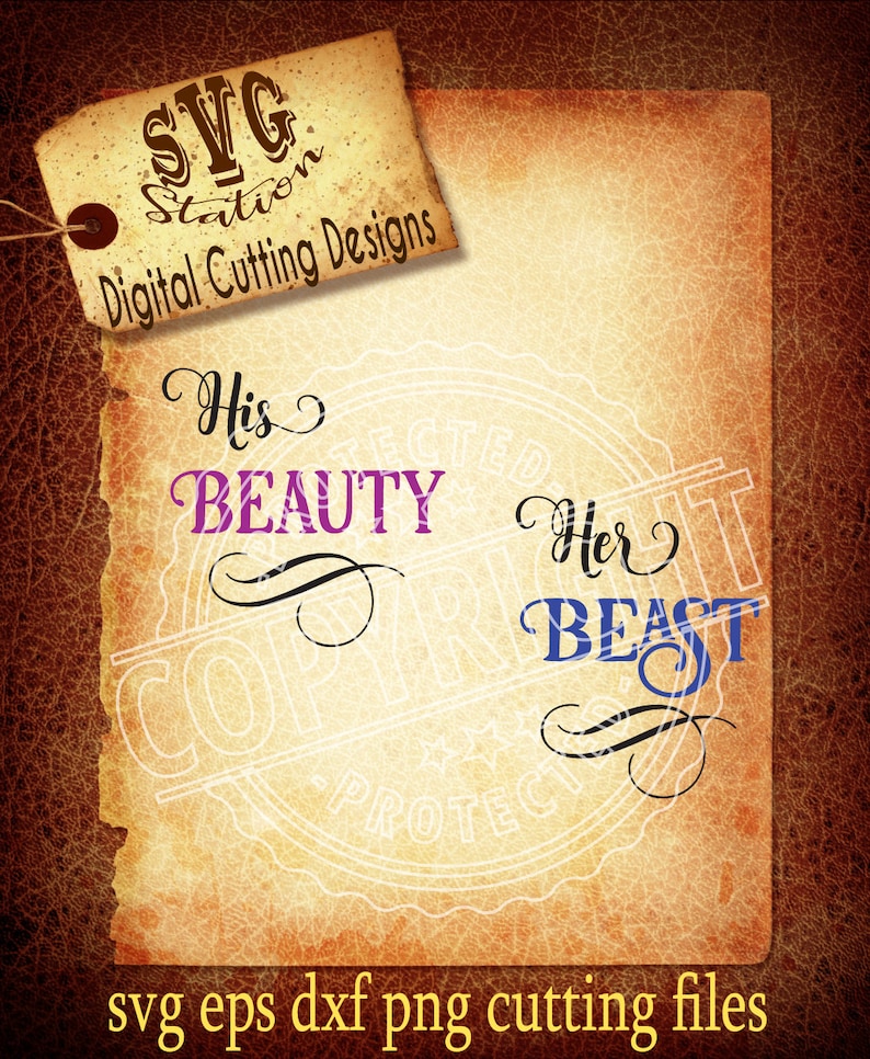 His Beauty Her Beast Svg Beauty Svg Beast Svg Shirt Svg Cup - Etsy