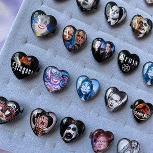 Heart Shape 25mm Rings - Etsy