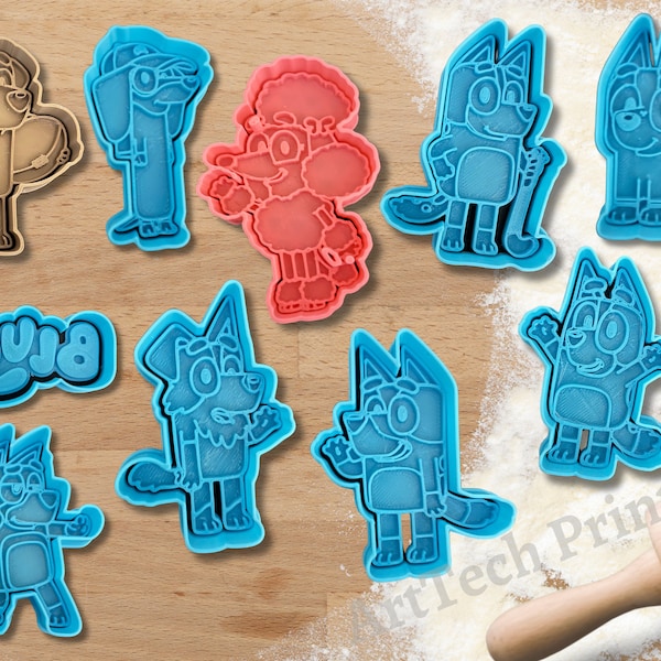 Bluey Cookie Cutter Set - Etsy Australia