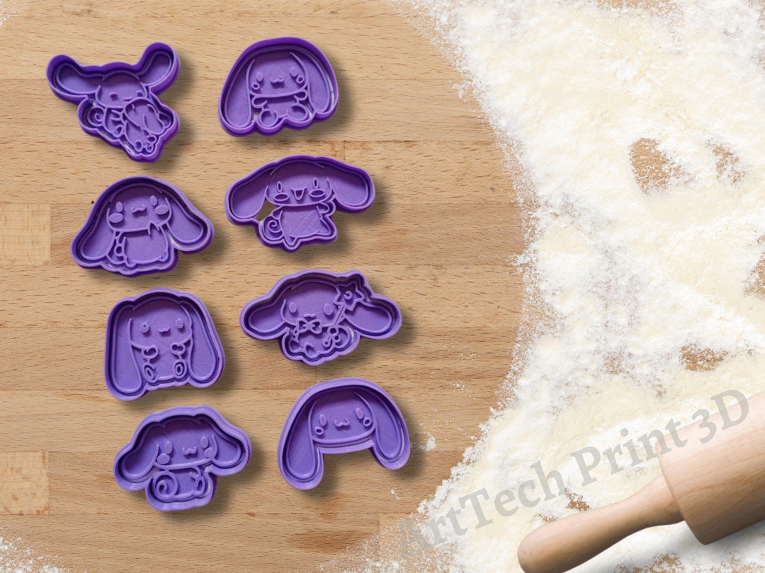 Set of 8 Cinnamoroll Cookie Cutter With Icing Stamp Embosser - Etsy