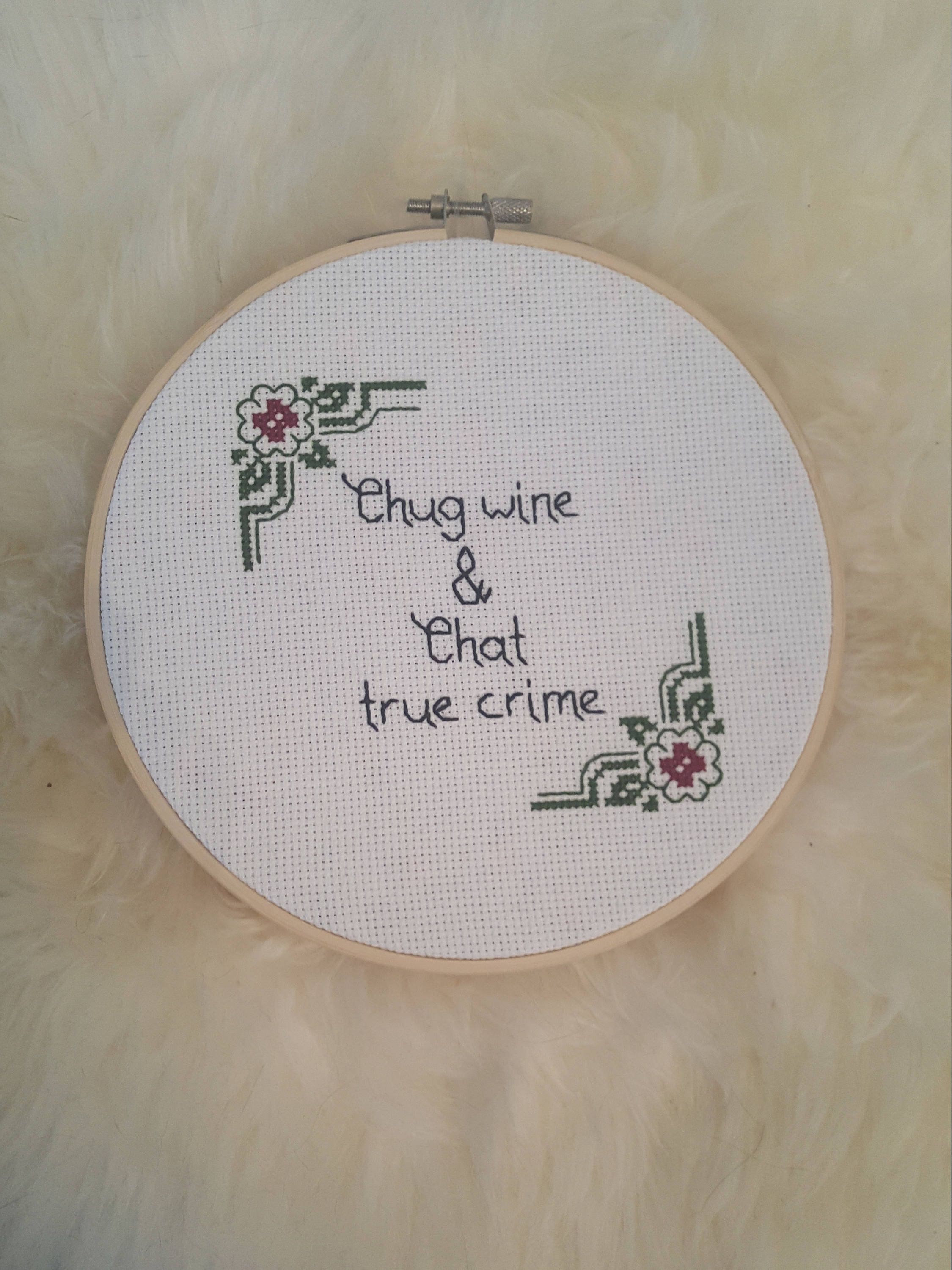 Chug Wine & Chat True Crime Wine and Crime Instant - Etsy