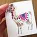 Llama Sticker Watercolor Llama Vinyl Llama Watercolor - Etsy