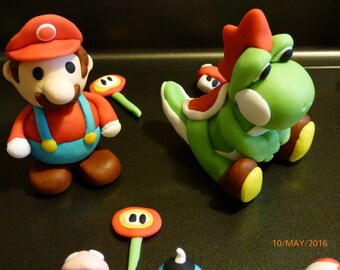 Yoshi cake topper | Etsy
