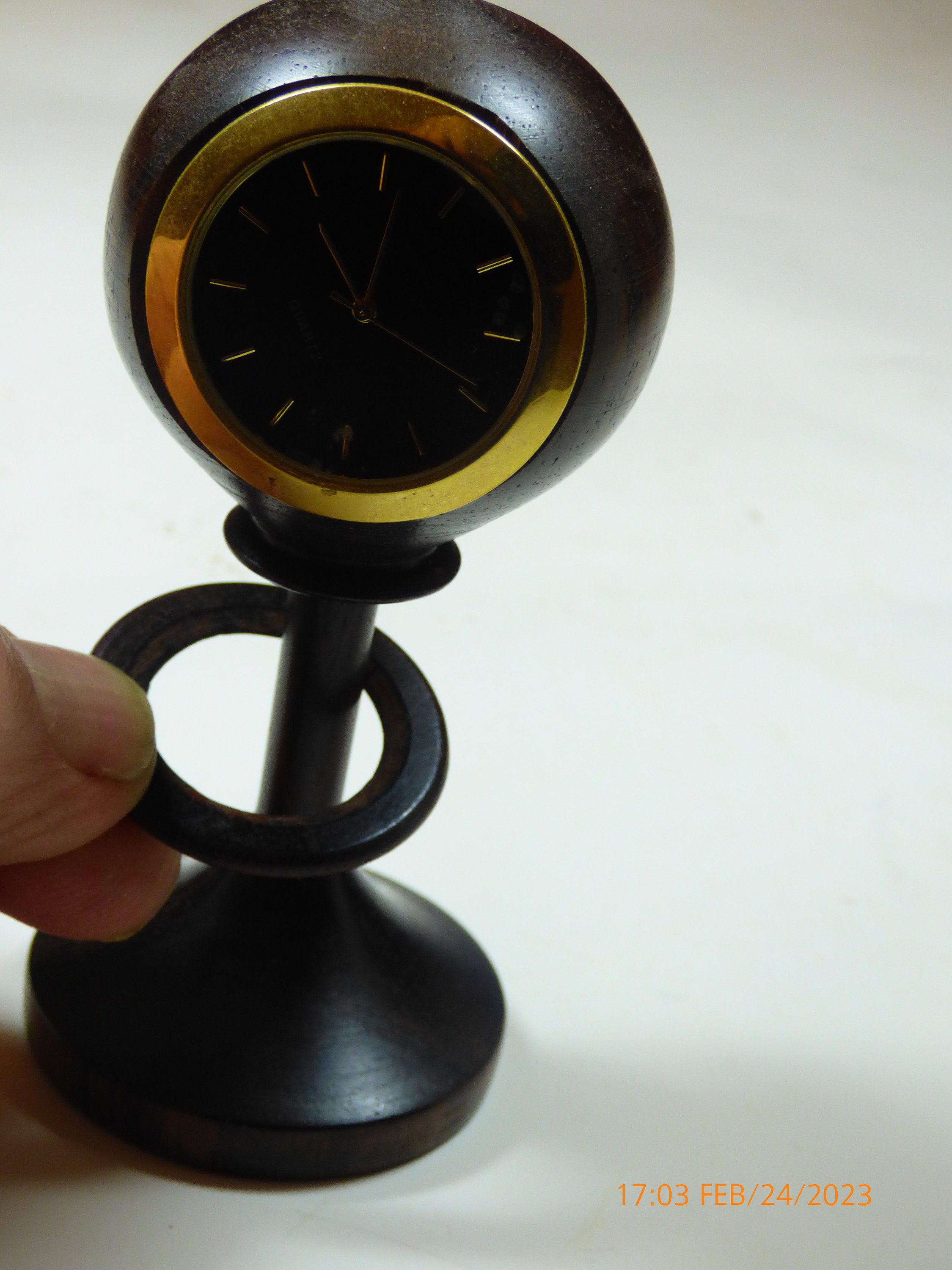 Deskclock (cocobolo) Wood Turned - Etsy