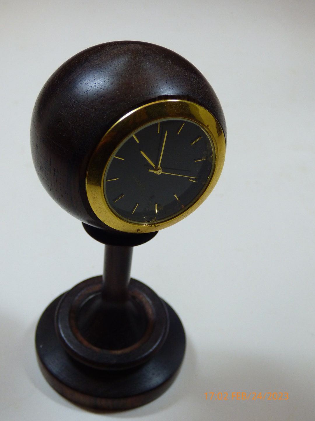 Deskclock (cocobolo) Wood Turned - Etsy
