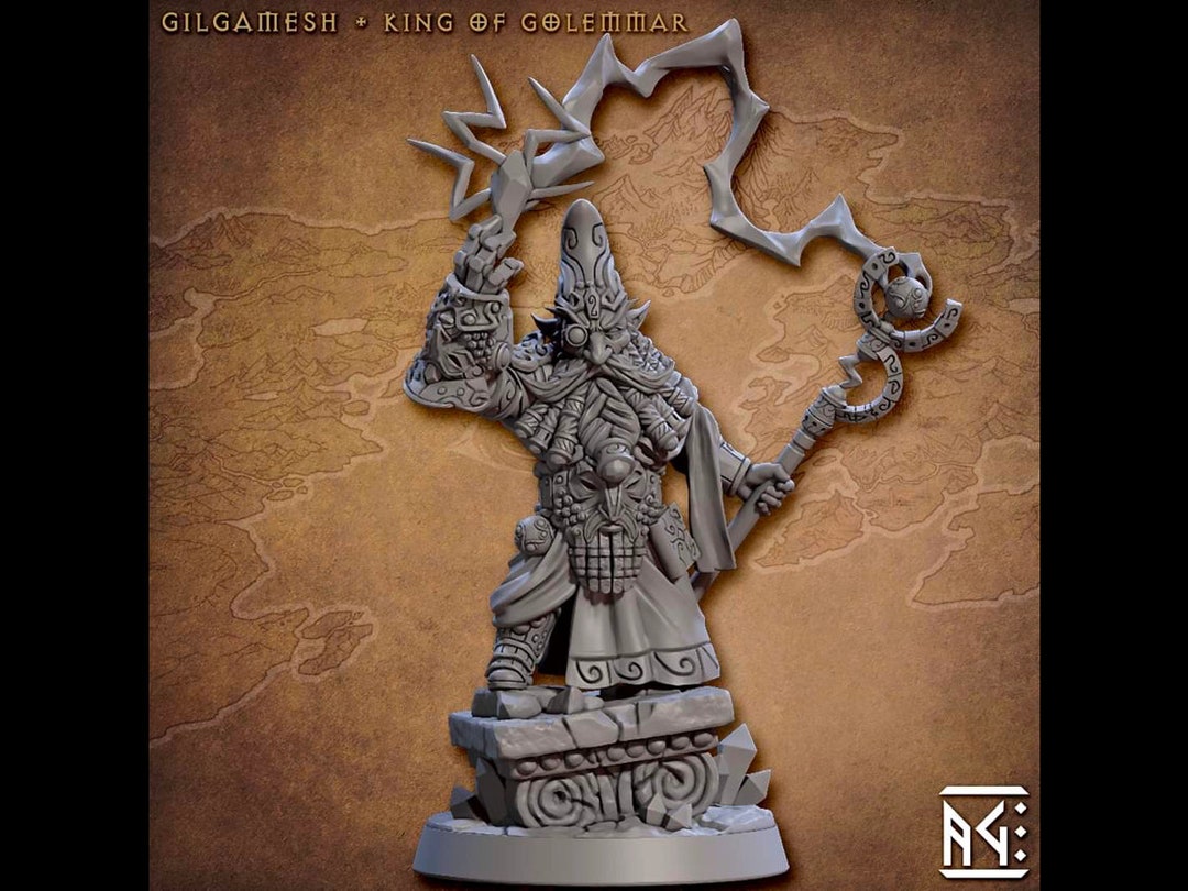 Gilgamesh the Gnome King | Wizard | Sorcerer | Artificer | Warlock\ Sized for Dnd 5e - Etsy