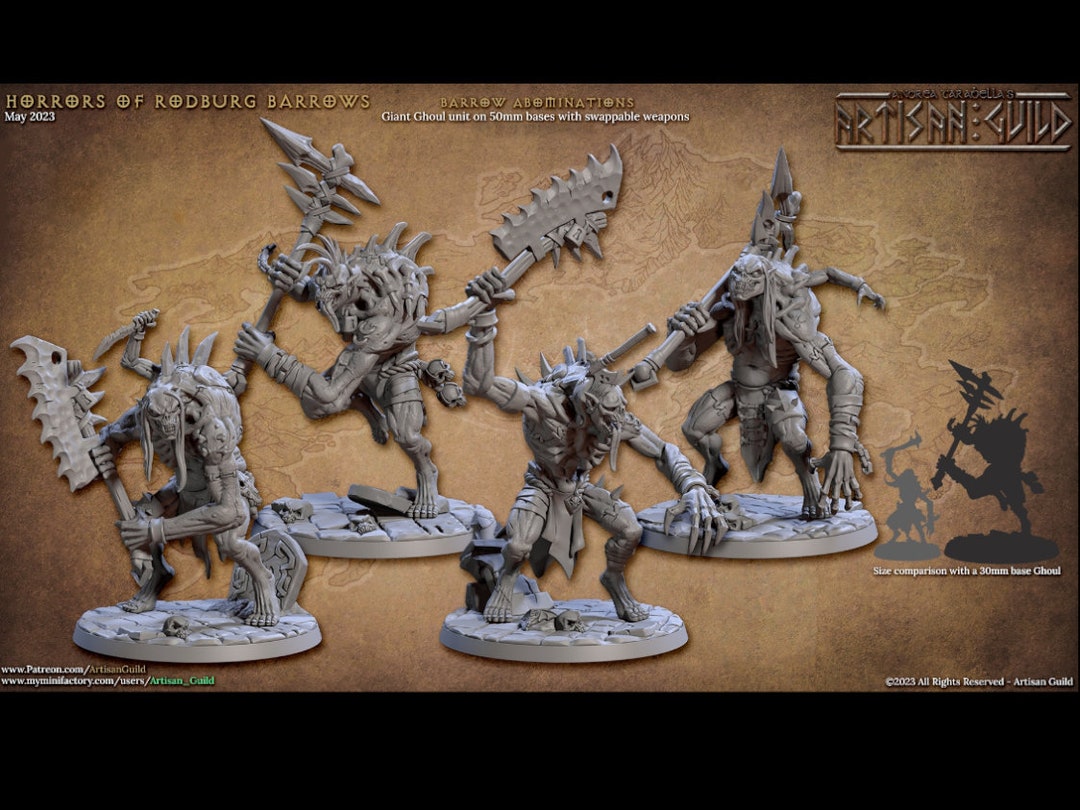 Ghoul Abominations, Sized Large for D&D 5e - Etsy