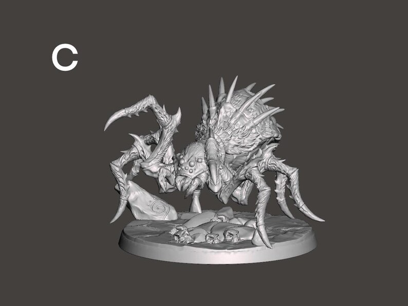 Large Dire Spider Mini Sized for D&D 5e - Etsy
