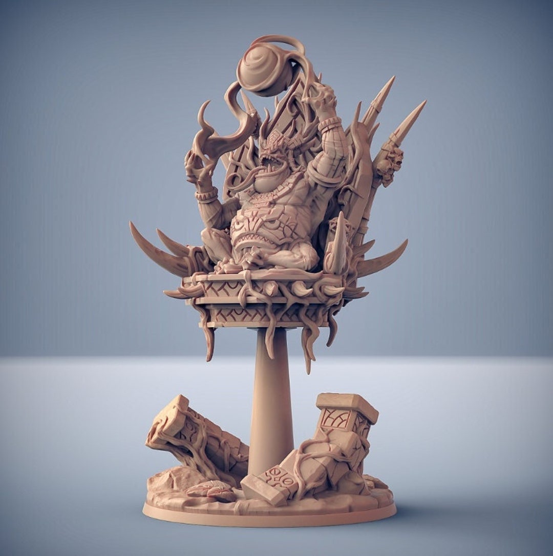 Huge Frog King on Floating Throne for Dnd 5e - Etsy