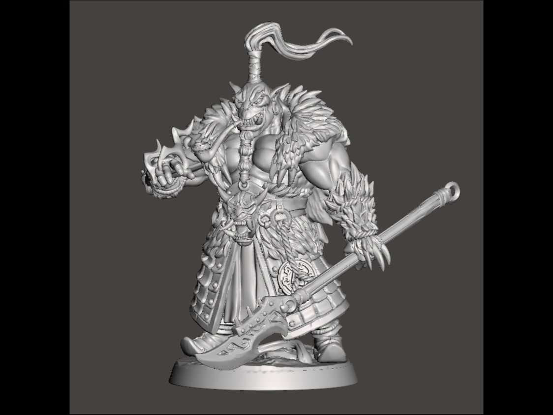 Tulguur the Orc Chieftain Sized for Dnd 5e - Etsy