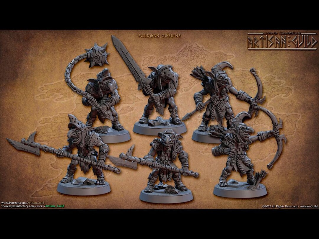 Group of Goblins, Sized Small for Dnd 5e, Perfect for NPC and ...